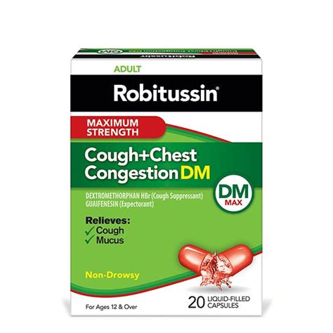 Robitussin Maximum Strength Cough And Chest Congestion Dm