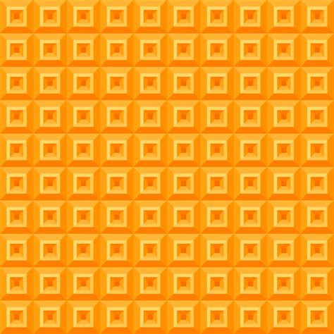 벡터 기하학적 원활한 패턴 오렌지 3d 체적 기하학적 모양 큐브 벽 패널 타일 장식 재료 포장의 배경 디자인을 위한 2d 3d 질감 프리미엄 벡터