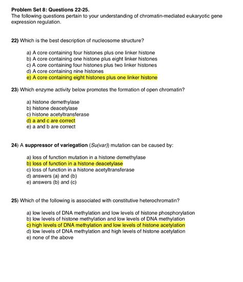 Solved Problem Set 8 Questions 22 25 The Following