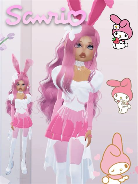 Dti Dress To Impress Theme Cosplay Sanrio My Melody In 2025 Dress To