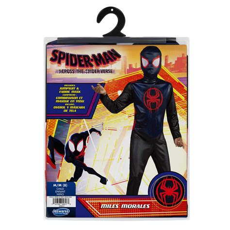 Marvel Spider Man Miles Morales Jumpsuit Official Halloween Costume
