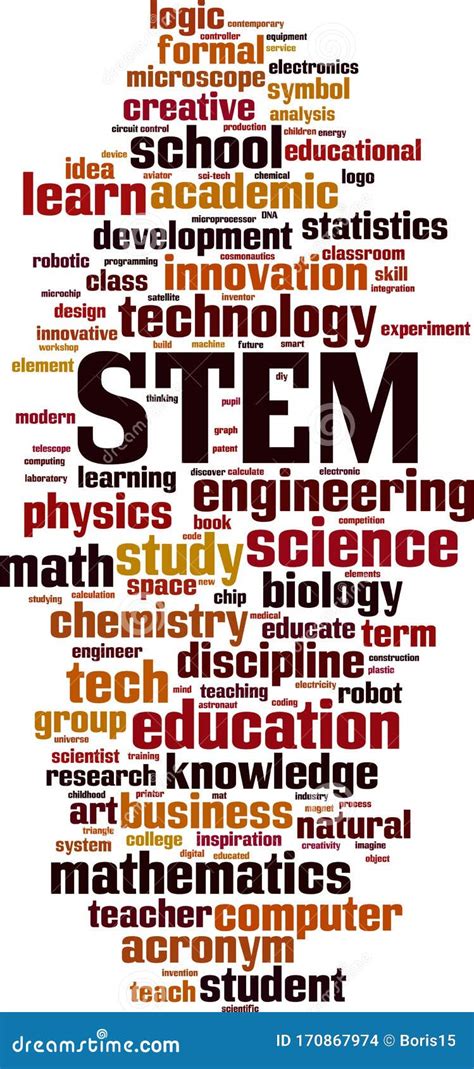 Stem Word Cloud Stock Vector Illustration Of Skill 170867974
