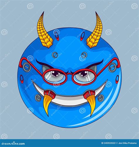 Cute Devil Emoticon Illustration Royalty Free Cartoon Cartoondealer