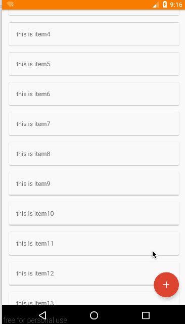 Android Design Support Library Floatingactionbutton及其behavior的使用