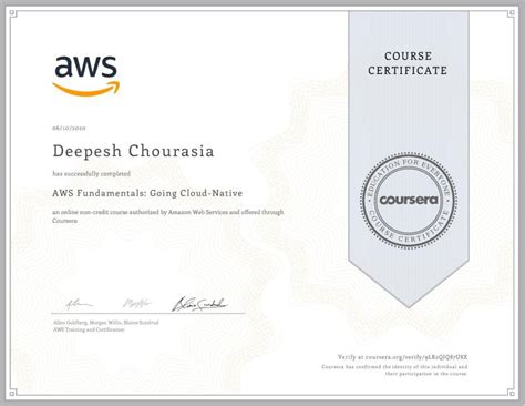 Deepesh Chourasia On Linkedin Aws Coursera Amazoncloud Amazonaws