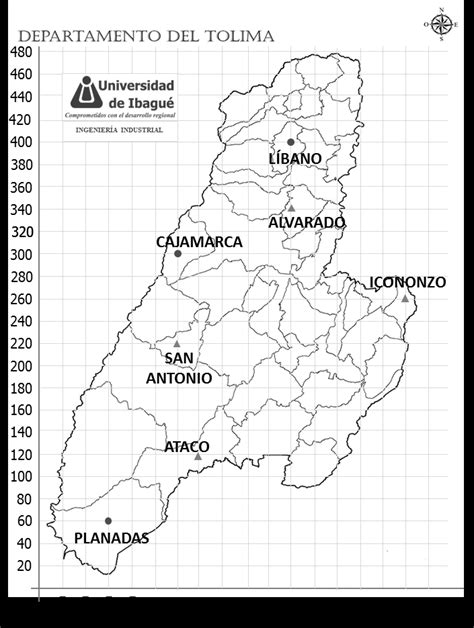 Mapa Politico Del Tolima