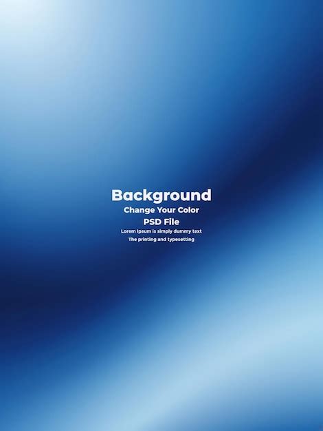 Psd 추상 파란색 그라디언트 배경 빈 파란색 텍스처 프리미엄 Psd 파일