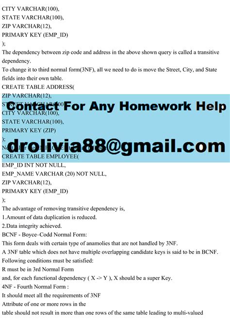 What Is Database Normalizationexplain The Guidelines For Ensuring Tpdf