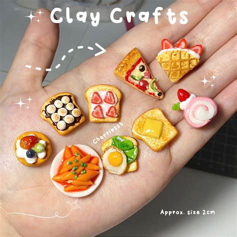Jual Cherries Crafts Miniatur Makanan Dari Clay Magnet Tempelan