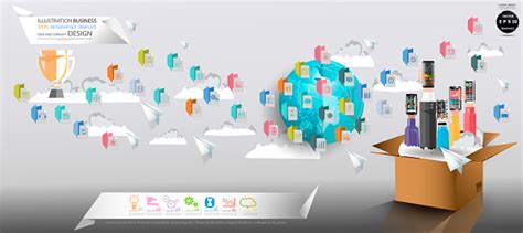 일러스트 골판지 상자 스타트업 비즈니스 인포그래픽 템플릿 아이디어 와 개념 디자인 개체 그룹에 대한 스톡 벡터 아트 및 기타 이미지 개체 그룹 마테크 쌓기 Istock