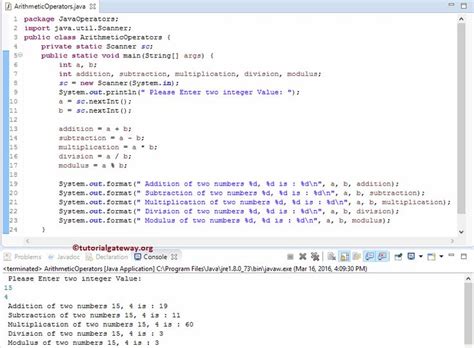Java Arithmetic Operators 2