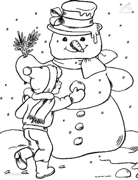 Coloring Page Snow