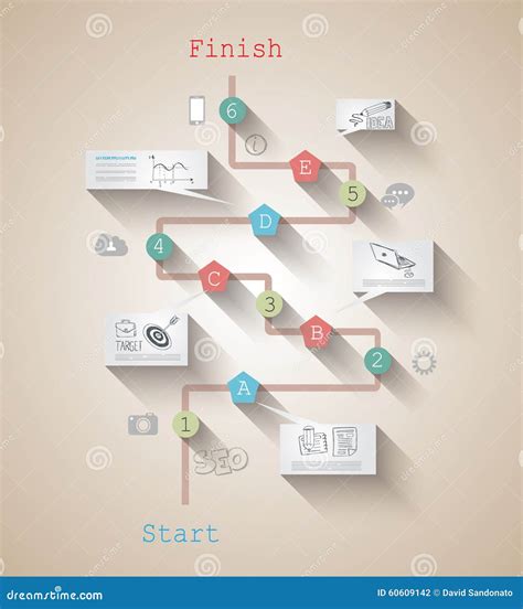 Timeline To Display Your Data With Infographic Elements Vector Illustration
