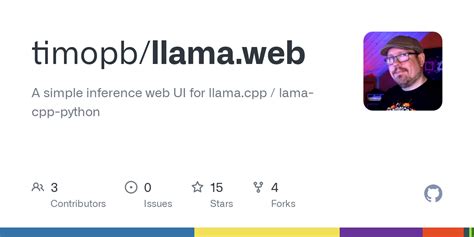 GitHub Timopb Llama Web A Simple Inference Web UI For Llama Cpp