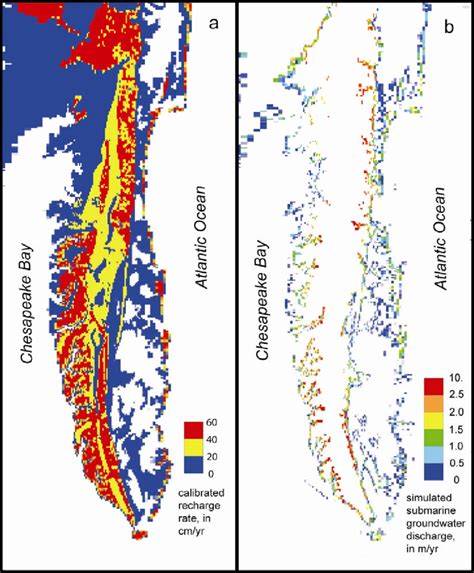 Maps Showing A Calibrated Recharge Rates Assigned By Zones Based On Download Scientific