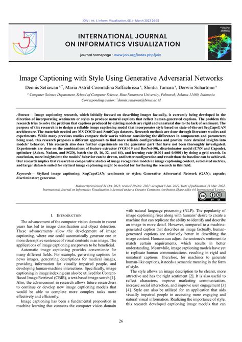 pdf image captioning with style using generative adversarial networks