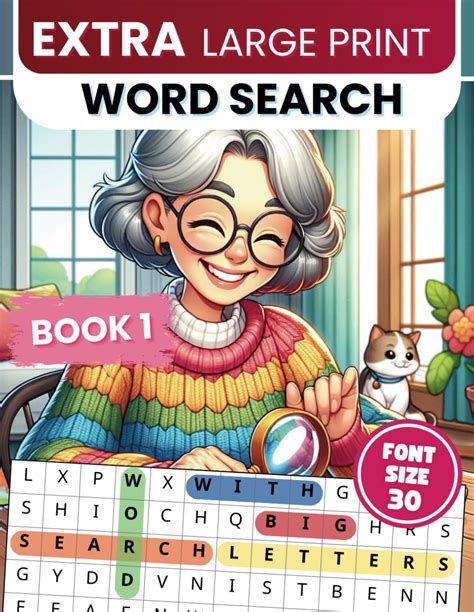 Extra Large Print Word Search Jumbo Word Search For Seniors And Adults
