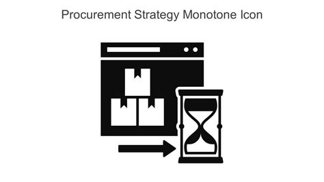 Procurement Strategy Monotone Icon In Powerpoint Pptx Png And Editable