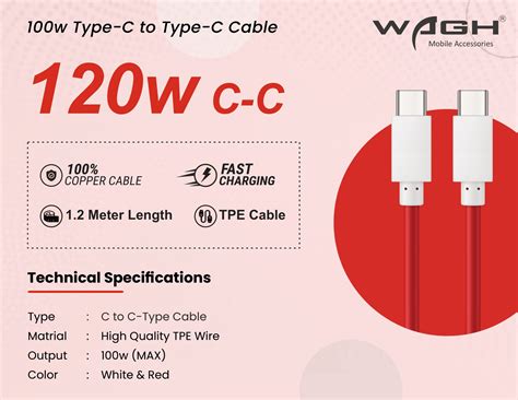 W Type C Cable Wagh Online