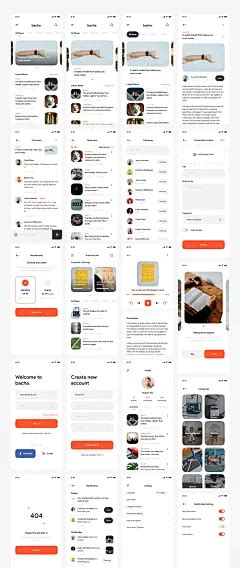 一套ui Ux Gui屏幕购物应用平面设计模板的手机应用素材 花瓣网