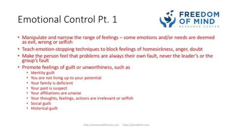 Assessing The Mormon Church Using Steven Hassans Bite Model For Cults The T Of The Mormon