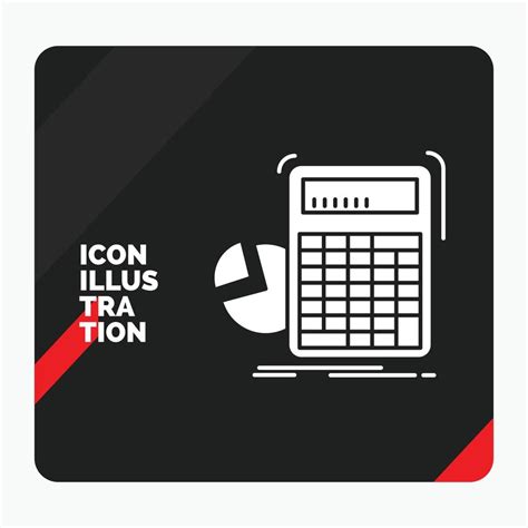 Red And Black Creative Presentation Background For Calculator