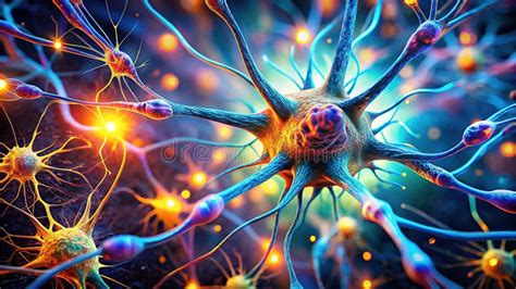 Unveiling The Intricate Structure Of A Microscopic Neuron A Detailed Highquality Micrograph For