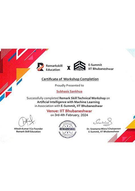 Subhasis Sankhua On Linkedin Ai Machinelearning Certification