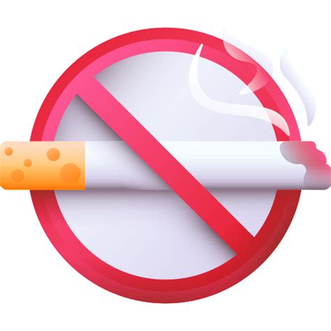 No Smoking 3d Color Icon