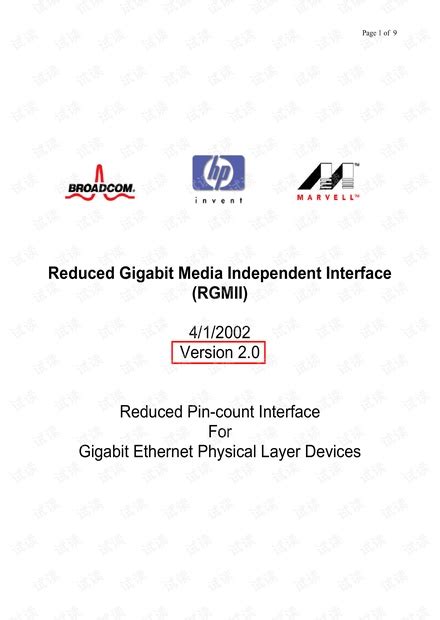 Rgmii2 0（最新标准） Rgmii标准资源 Csdn下载