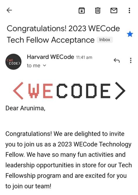 Arunima Chaudhuri On Linkedin Harvarduniversity Wecode