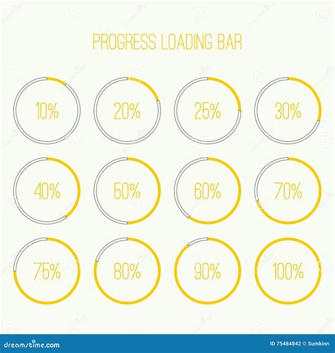 Circular Pre Loader Buffer Progress Indicator Or Radar Shape With