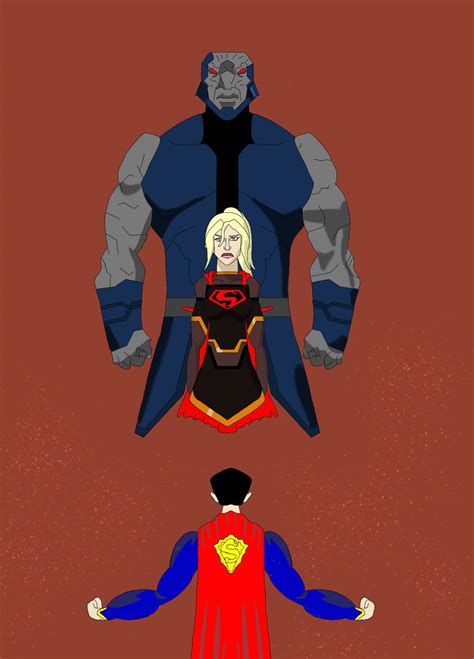 Young Justice Darkseid Respects Supergirl By Sizarstathis On Deviantart