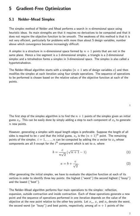 5 gradient free optimization 5 1 nelder mead simplex word文档在线阅读与下载 无忧文档