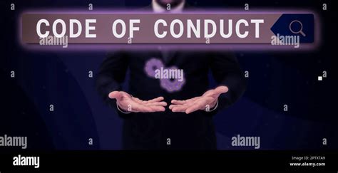 Writing Displaying Text Code Of Conduct Concept Meaning Ethics Rules Moral Codes Ethical