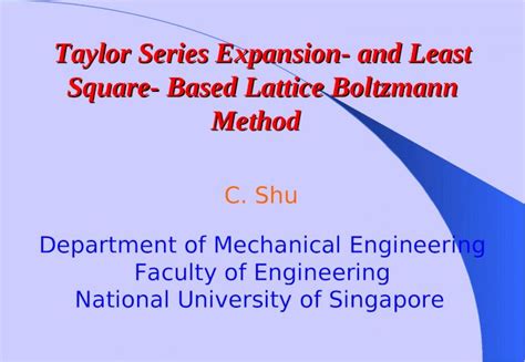 Ppt Standard Lattice Boltzmann Method Lbm Current Lbm Methods For Complex Problems Dokumen
