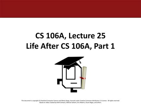 Ppt Cs 106a Lecture 25 Life After Cs 106a Part 1 Powerpoint