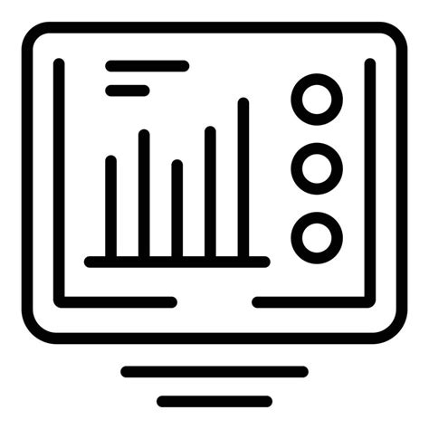 Online Graph Icon Outline Vector Exam Test 15085652 Vector Art At Vecteezy