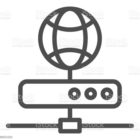 서버 회선 아이콘입니다 네트워크 저장 벡터 그림이 흰색으로 격리되어 있습니다 웹 및 앱을 위해 설계된 데이터 센터 개요 스타일