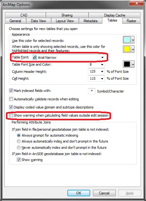 Changes To Default ArcMap Settings Dan Mahr