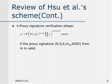 Ppt On The Efficiency Of Nonrepudiable Threshold Proxy Signature Scheme With Known Signers