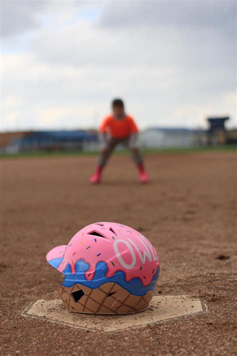 Ice Cream Baseball Helmet With Face Guard Etsy