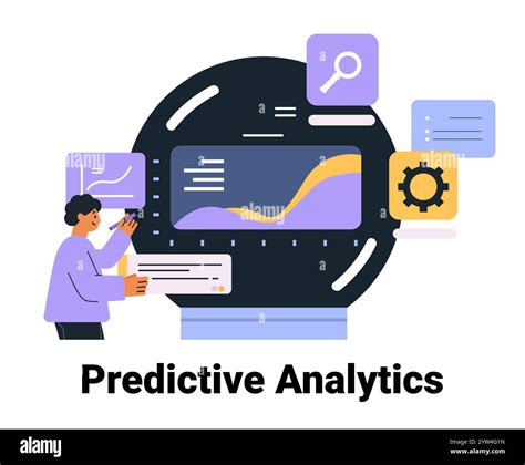 Predictive Analytics Data Analysis Concept With Person Analyzing Graphs And Charts On Digital