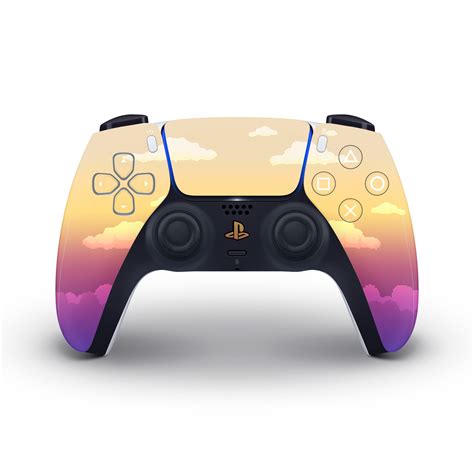 8 Bit Sunset Clouds Ps5 Controller Skin Ko Custom Creations