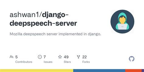 Github Ashwan Django Deepspeech Server Mozilla Deepspeech Server Implemented In Django