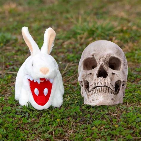 Toy Vault Monty Python Electronic Plush Toy Rabbit With Big Pointy Teeth