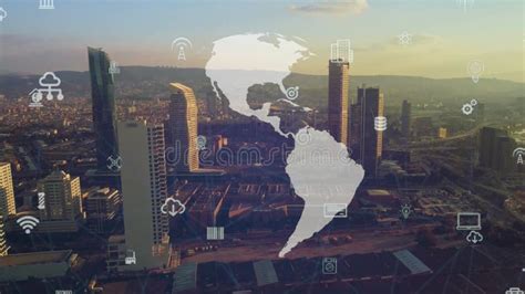 Smart City And Communication Network Concept 5g Iot Internet Of