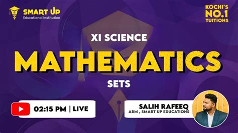 Xi Maths Chapter 01 Sets Youtube