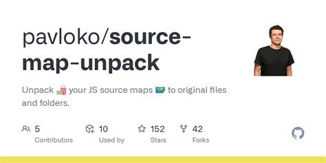 Github Pavlokosource Map Unpack Unpack 🛍 Your Js Source Maps 🗺 To Original Files And Folders