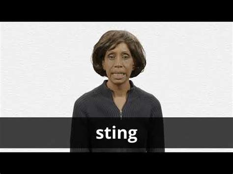 STING Definition And Meaning Collins English Dictionary